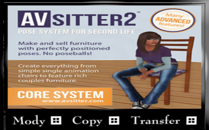 Second Life Marketplace - AVSITTER2 REVOLUTIONARY Multi-Pose-System
